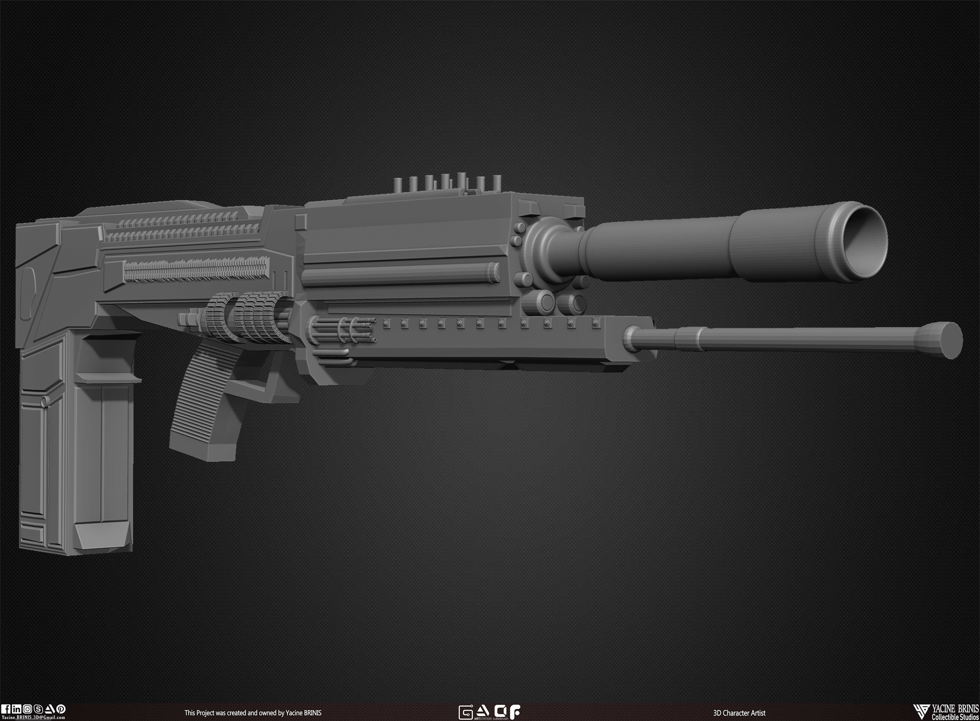 3D model Guns Kitbash Vol 01 VR / AR / low-poly | CGTrader