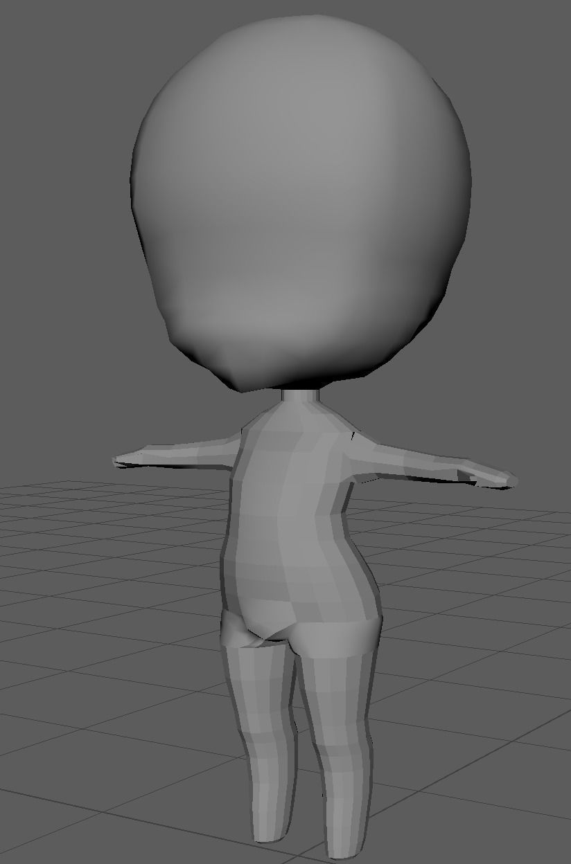 Chibi Base Male - Low Poly 3D model | CGTrader