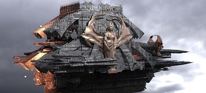 Tech Arch Airship 2 3D model | CGTrader