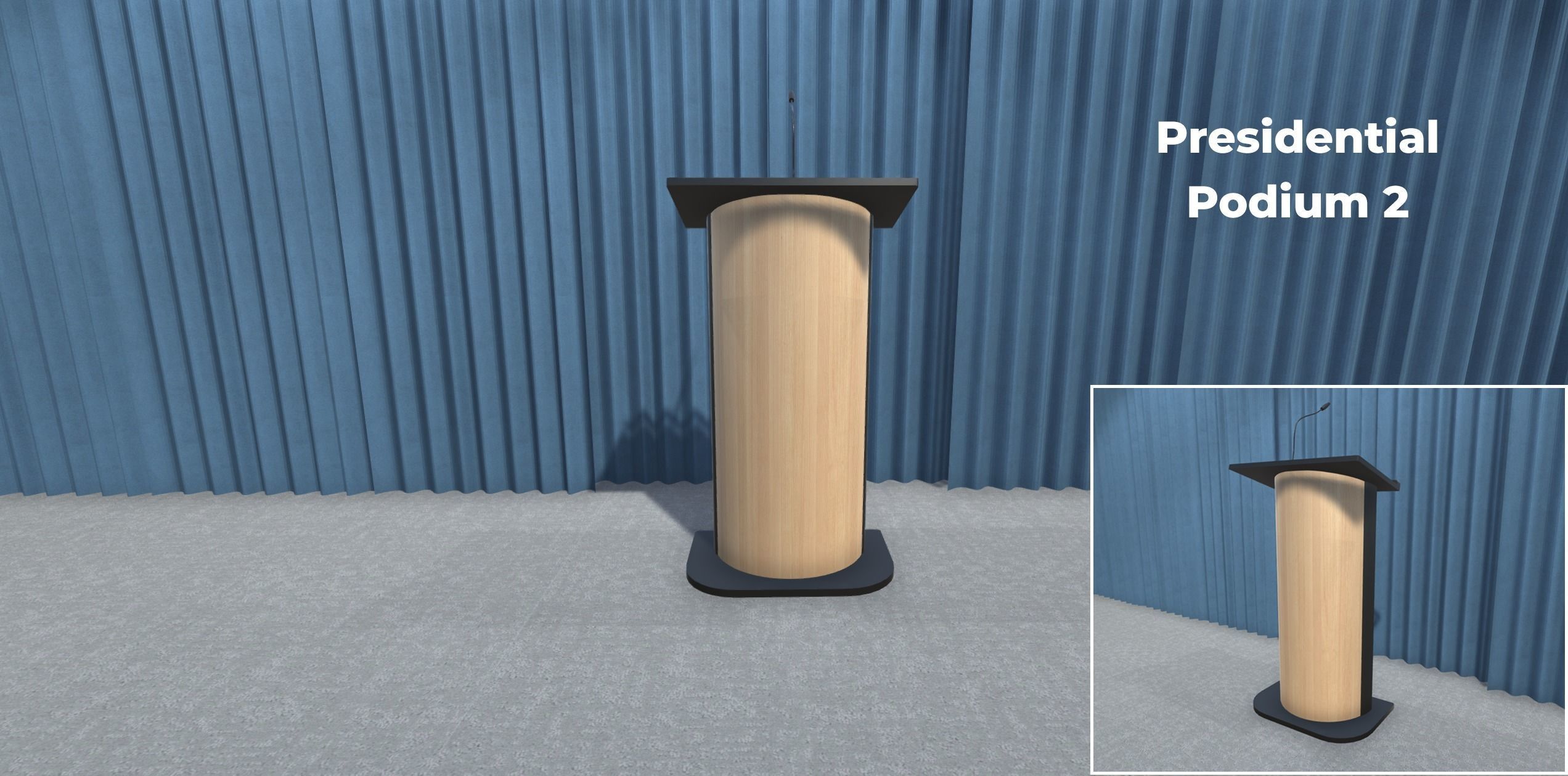 3D model Presidential podiums VR / AR / low-poly | CGTrader