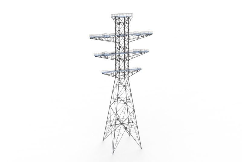 Telecommunications tower cell bts 3d model 3D model | CGTrader