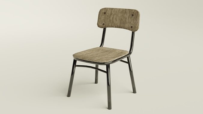 Rusty old chair free VR / AR / low-poly 3D model | CGTrader