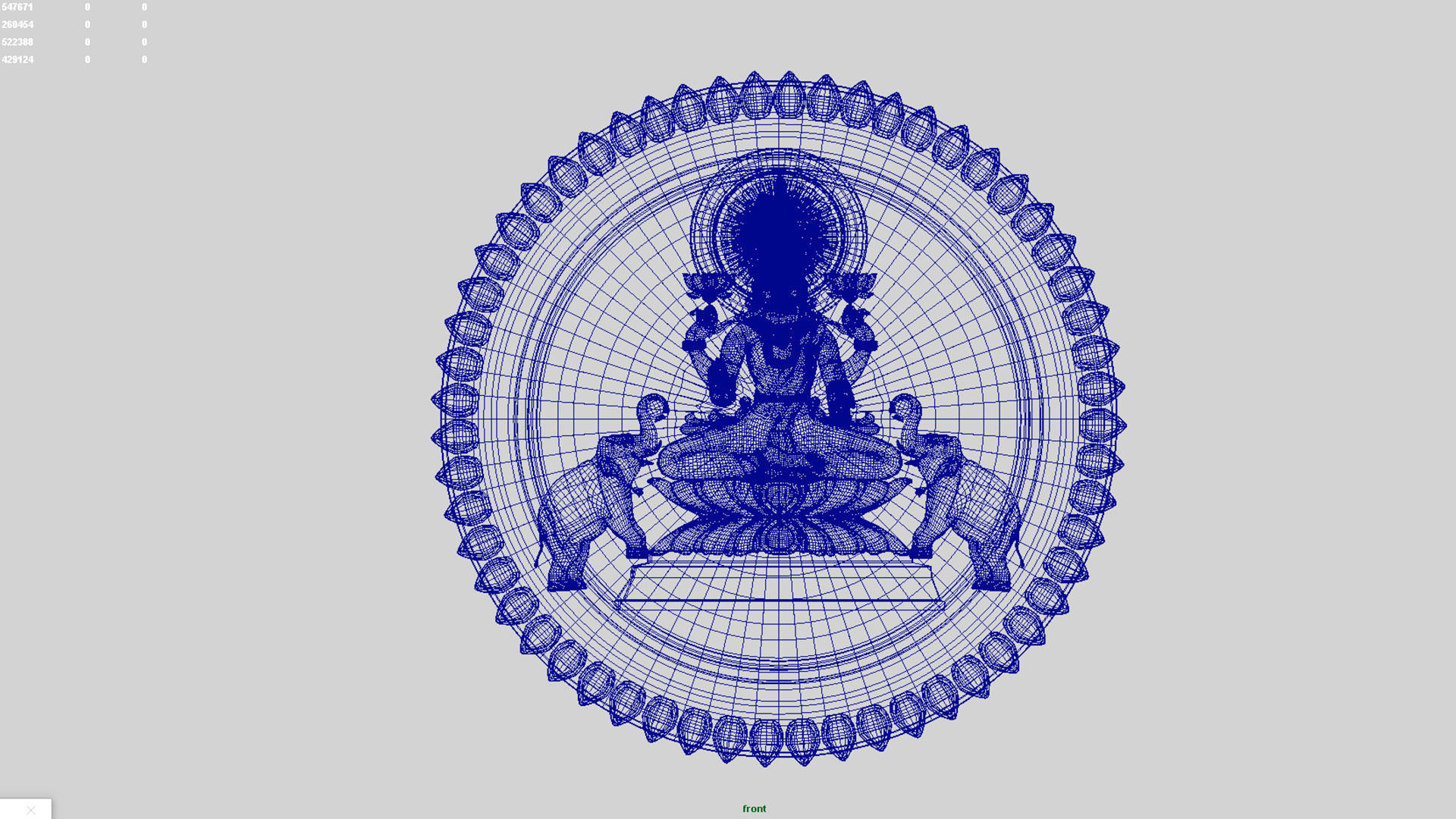 god lakshmi model 3D model | CGTrader