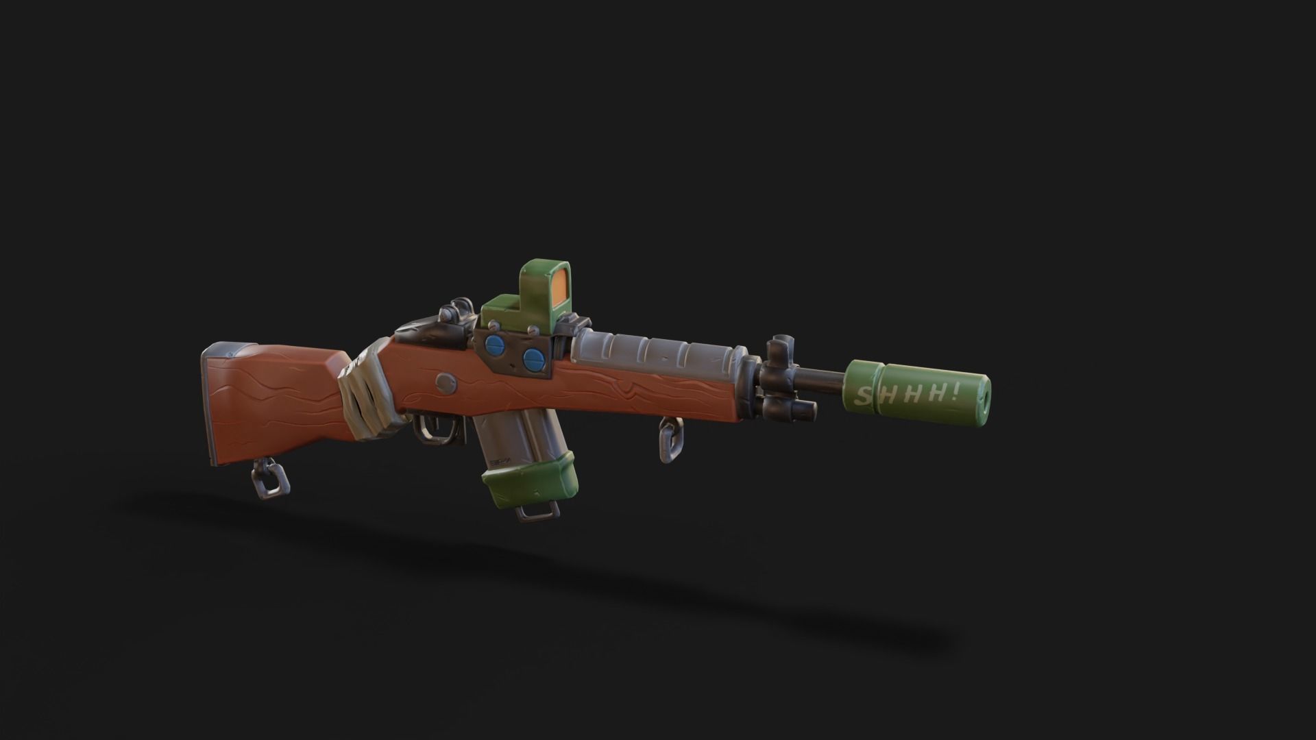3D model Stylized Rifle Model VR / AR / low-poly | CGTrader