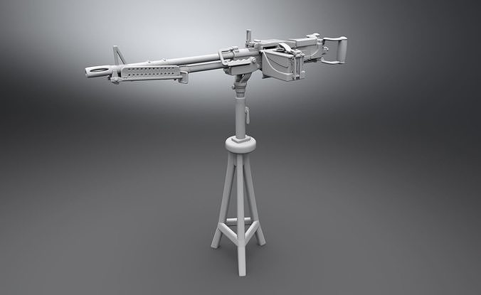 M60 LMG scale model 3D model 3D printable | CGTrader