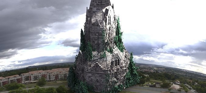 Witches Overgrown Tower 2 3D model | CGTrader