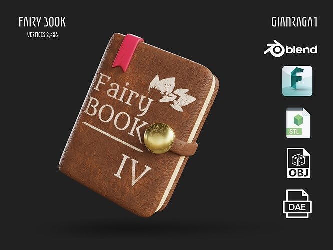 3D model Fairy Book VR / AR / low-poly | CGTrader