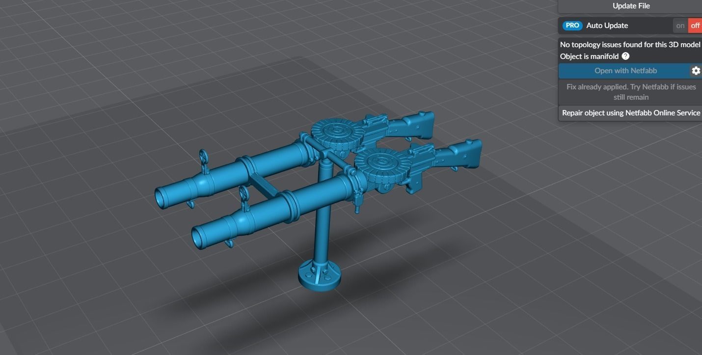Lewis LMG scale model 3D model 3D printable | CGTrader