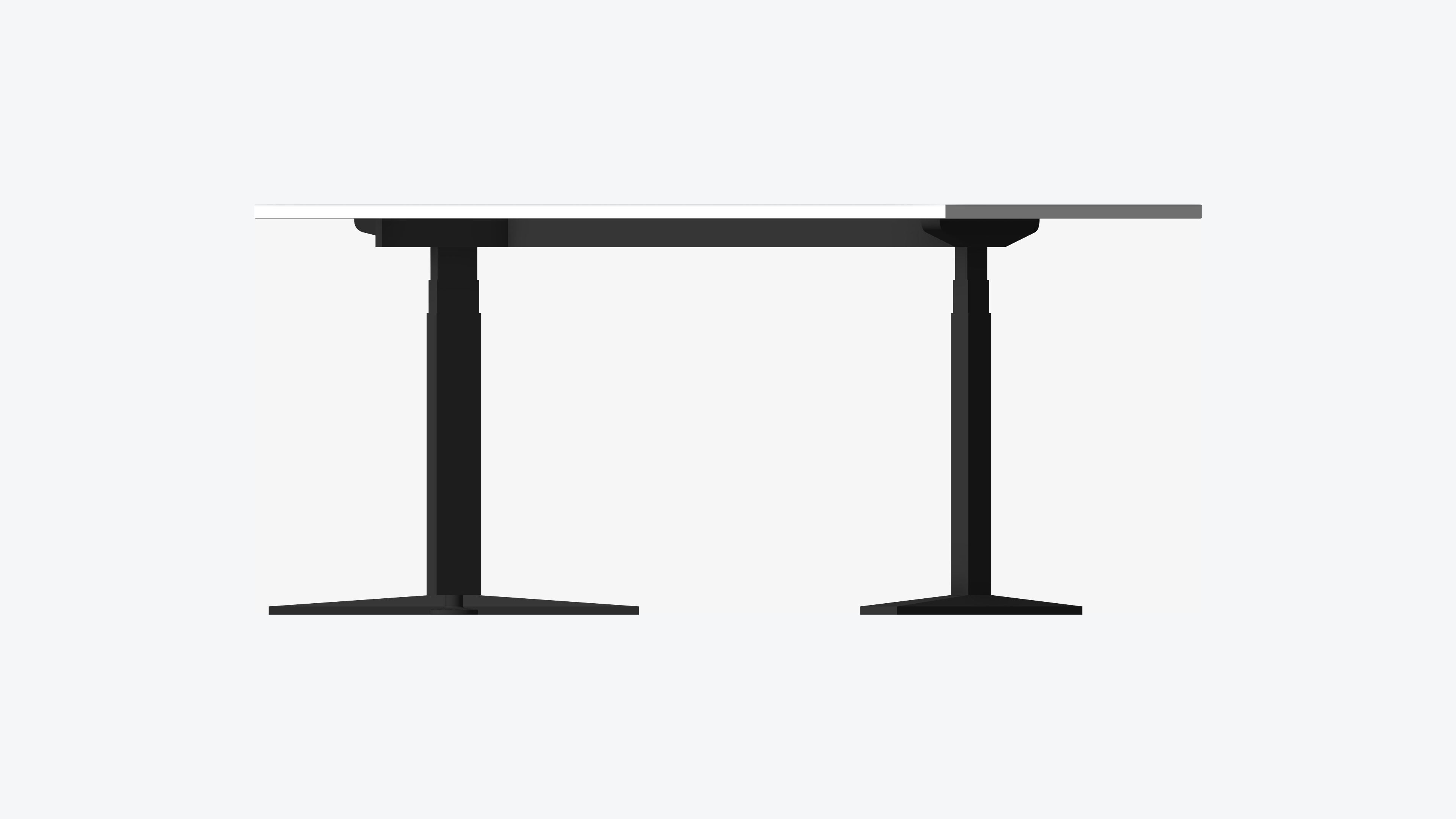 3D model Desk - Single - Officetec - Angular - 120 Deg - Adjustable VR ...