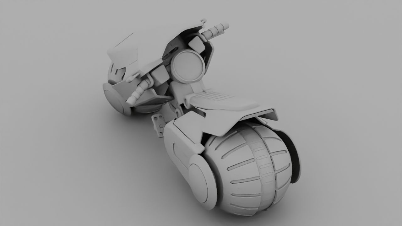 Futuristic Scouter rigged 3D model rigged | CGTrader