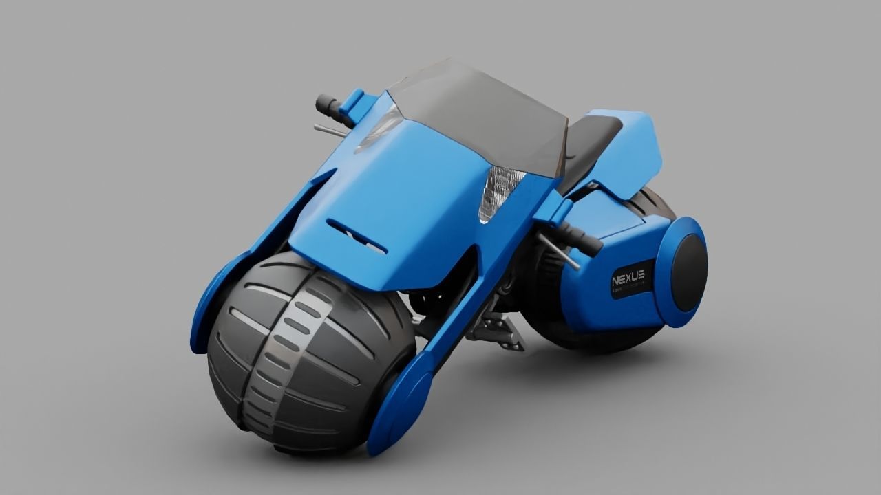 Futuristic Scouter rigged 3D model rigged | CGTrader