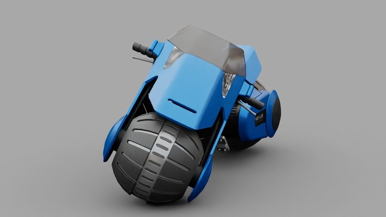 Futuristic Scouter rigged 3D model rigged | CGTrader