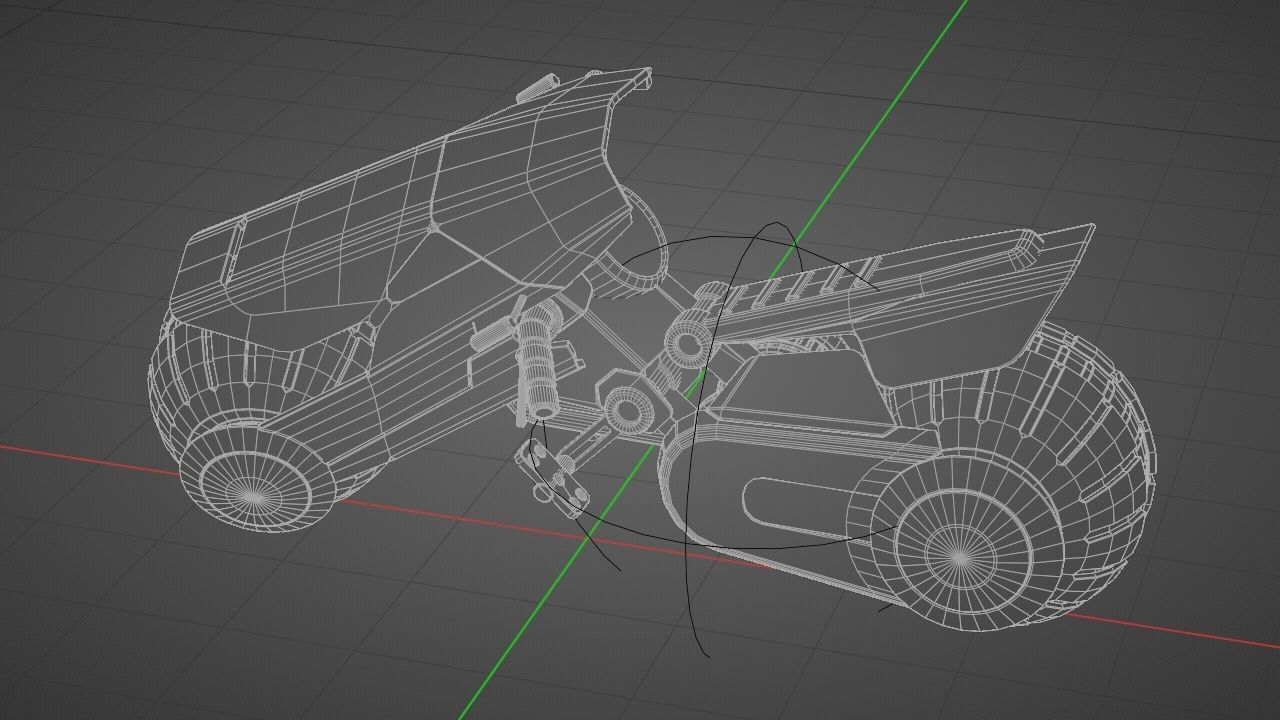 Futuristic Scouter rigged 3D model rigged | CGTrader