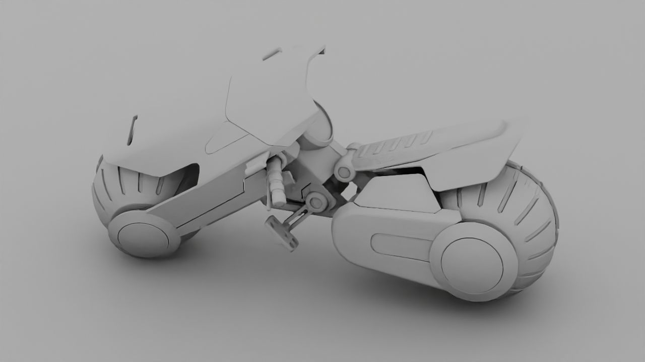 Futuristic Scouter rigged 3D model rigged | CGTrader