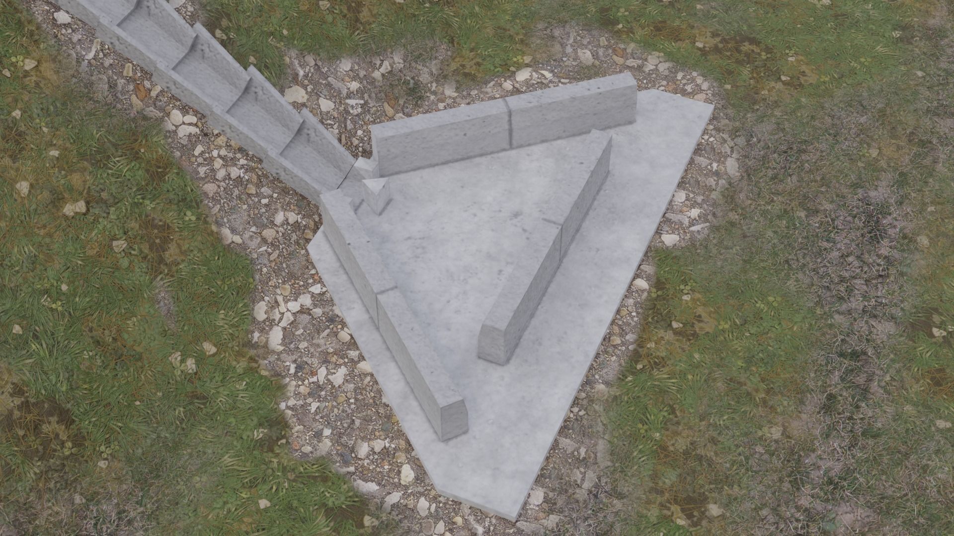 3D model Road Stepped spillway set VR / AR / low-poly | CGTrader
