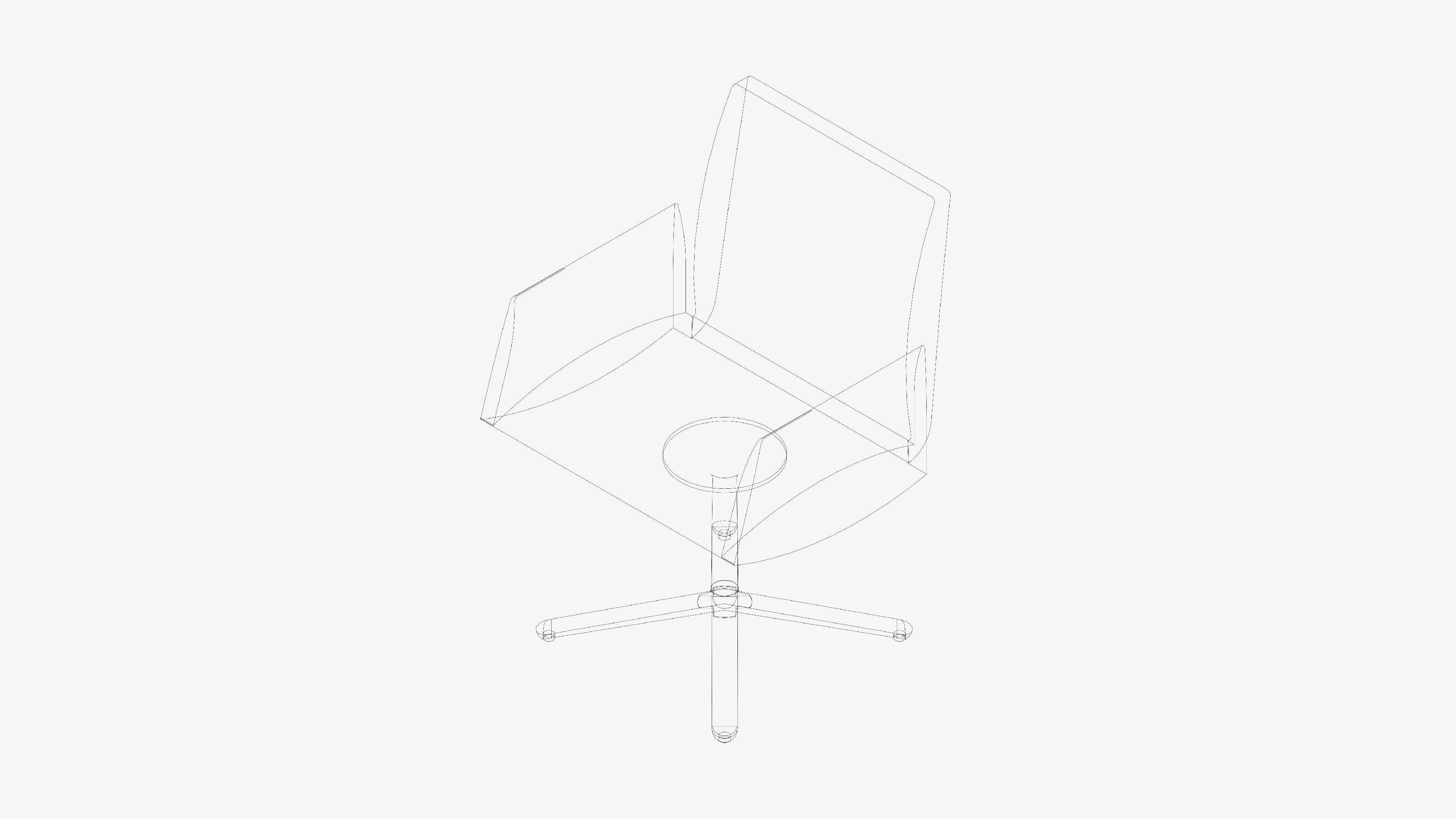 3D model Furniture - Chair - Contemporary - Armsets - Star - Base VR ...