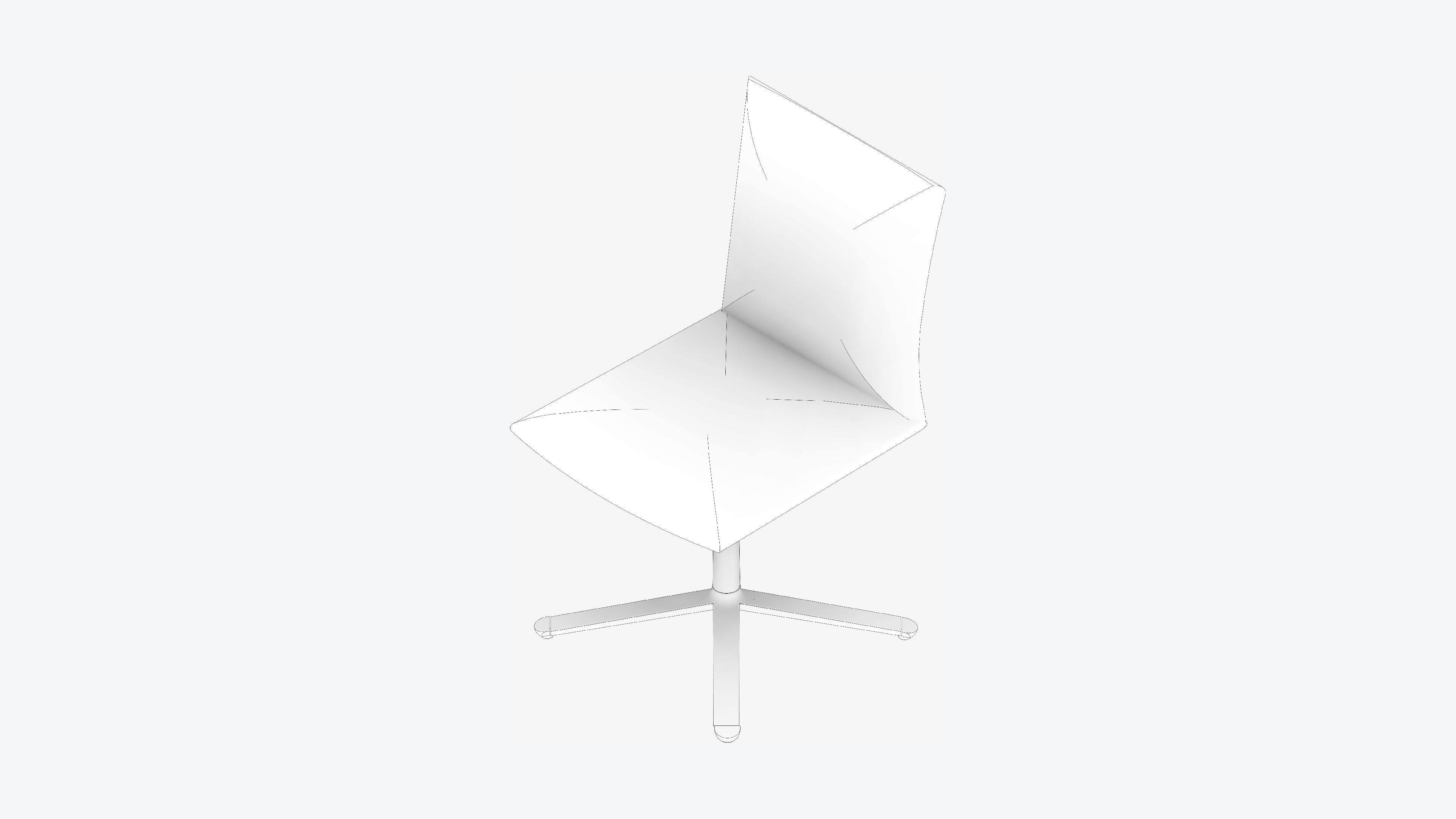 3D model Furniture - Chair - Contemporary - Star - Base VR / AR / low ...