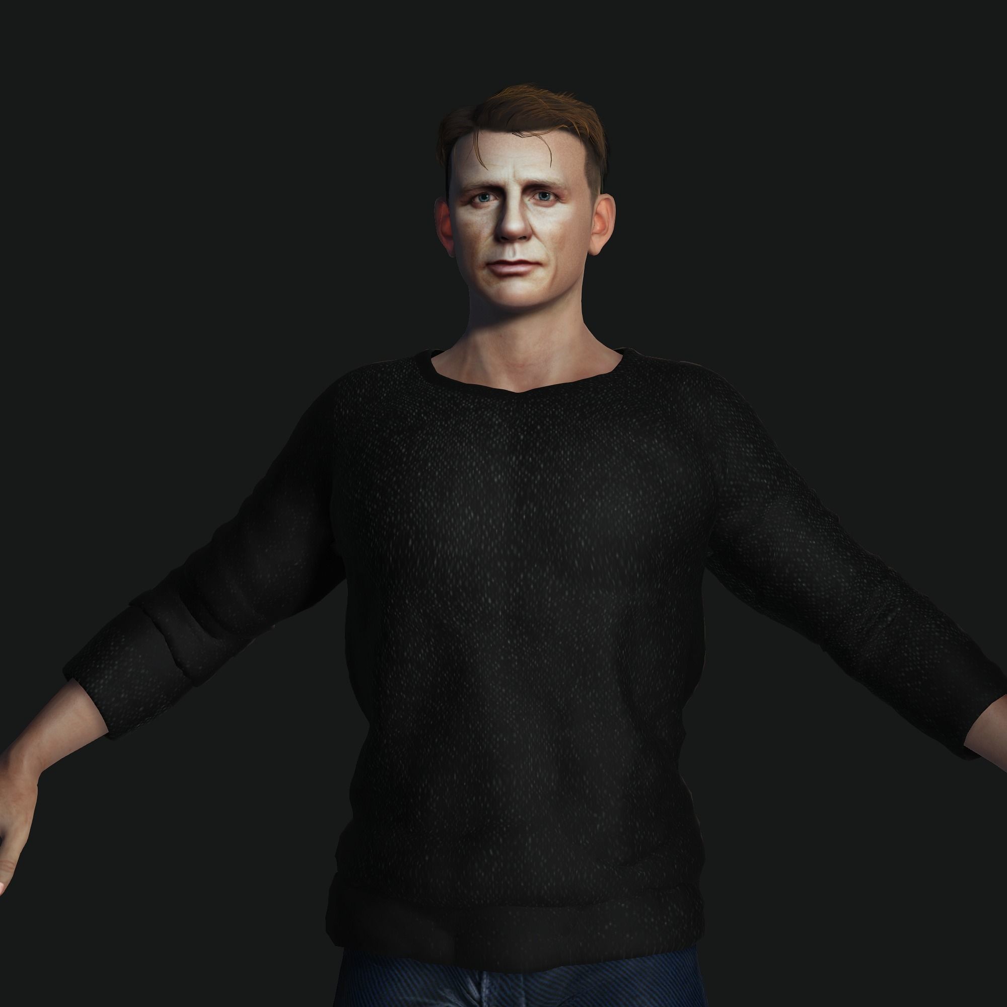 3D model DANIEL CRAIG 3D Rigged model ready for animation VR / AR / low ...