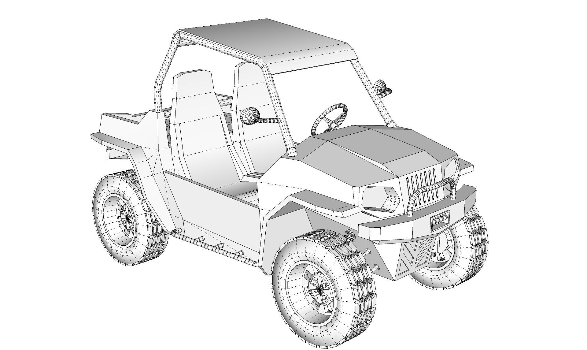 UTV Vehicle 3D model | CGTrader