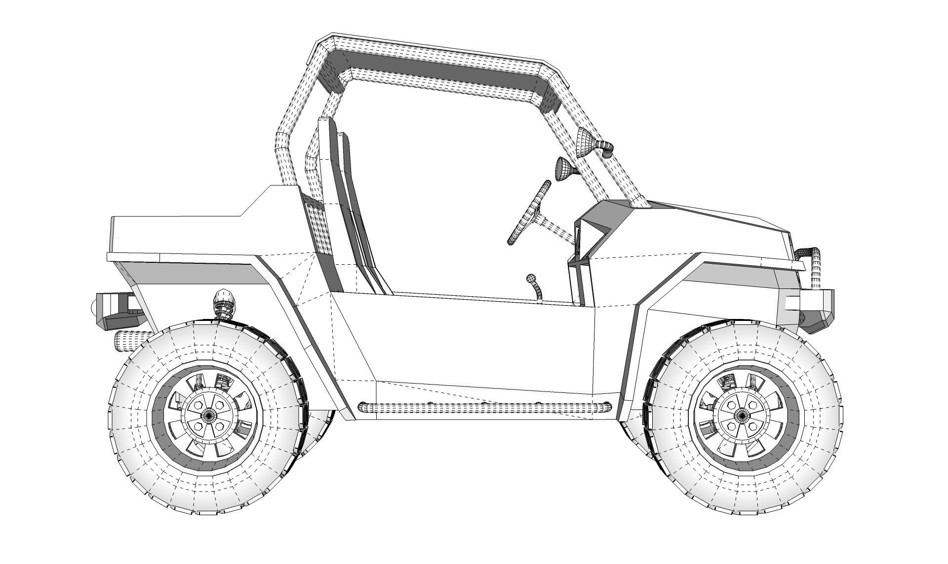 UTV Vehicle 3D model | CGTrader