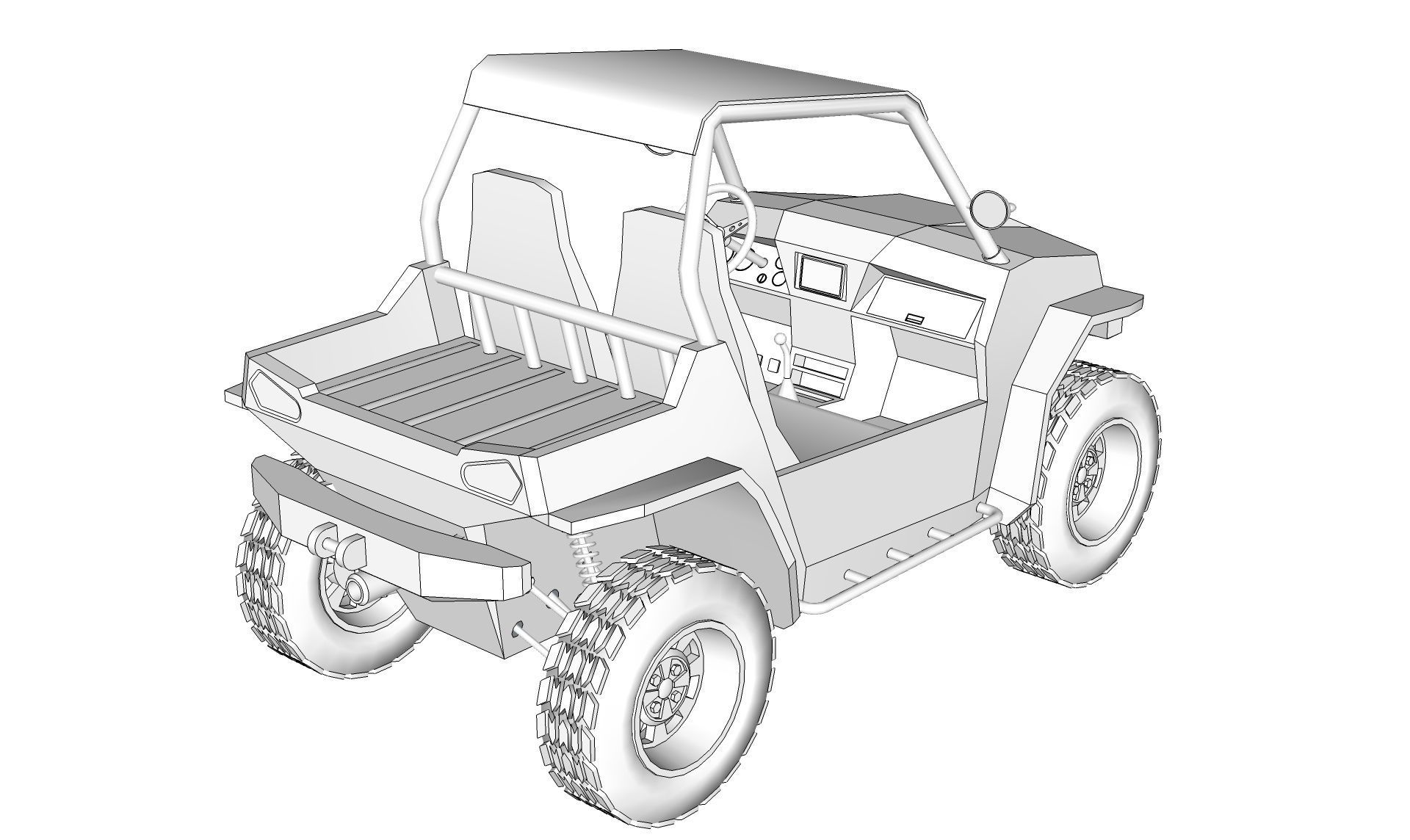 UTV Vehicle 3D model | CGTrader