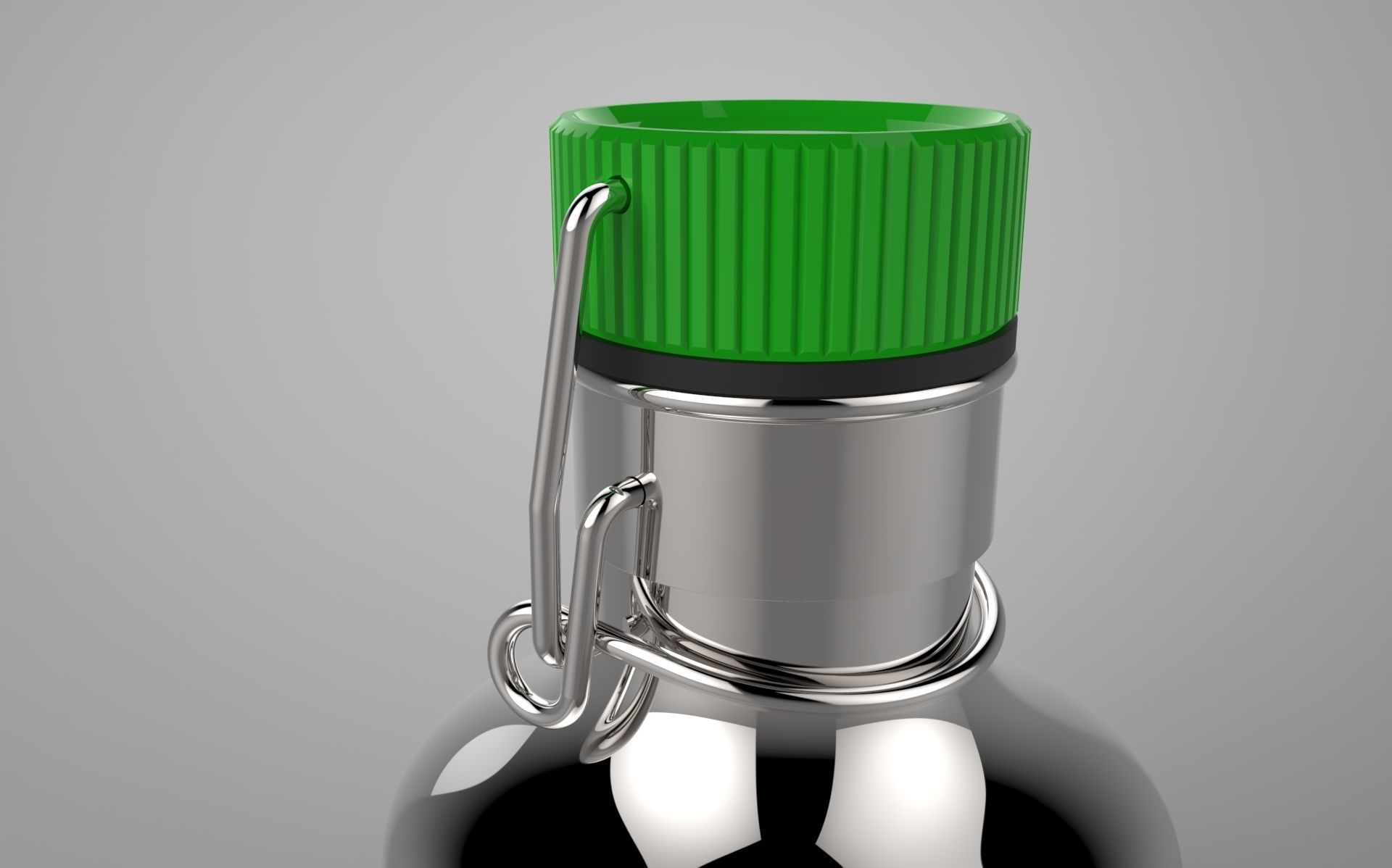 Inox bottle 3D model | CGTrader