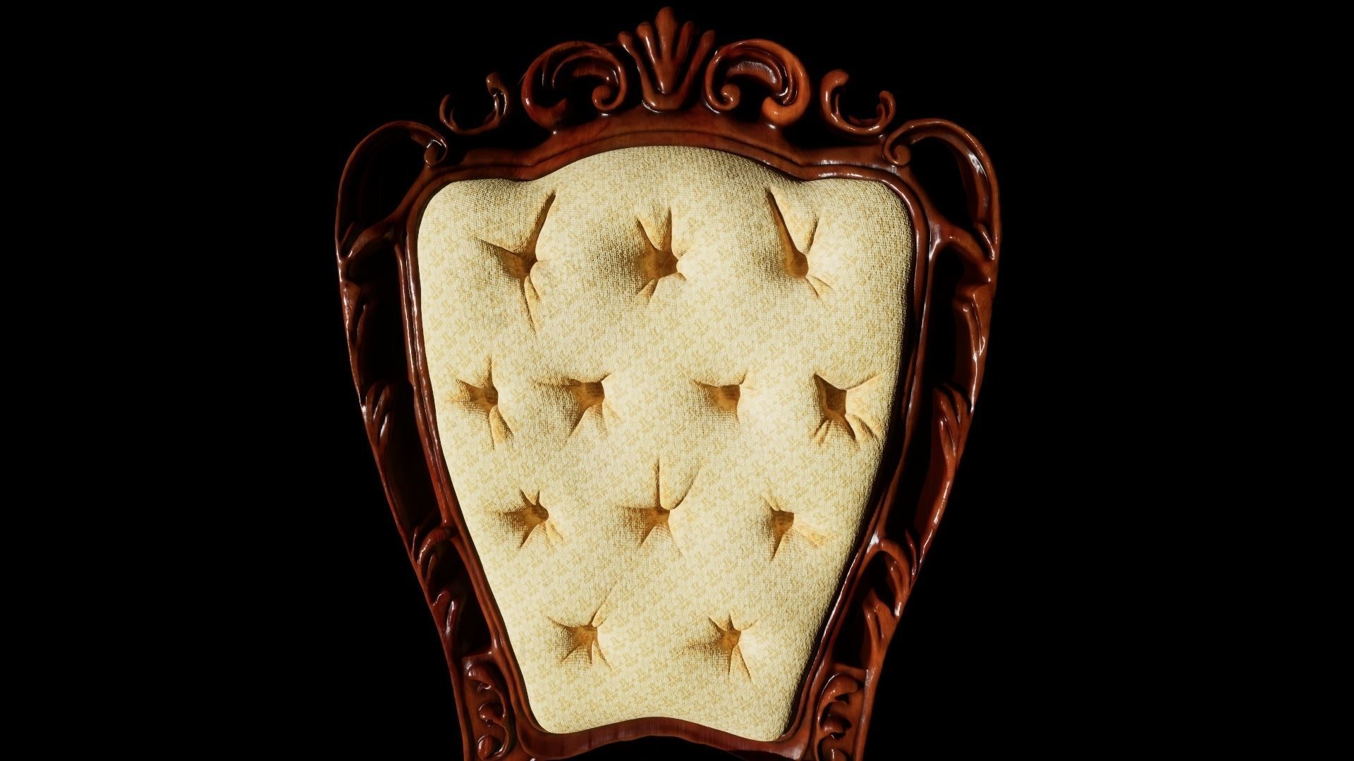 victorian vanity chair 3D model | CGTrader