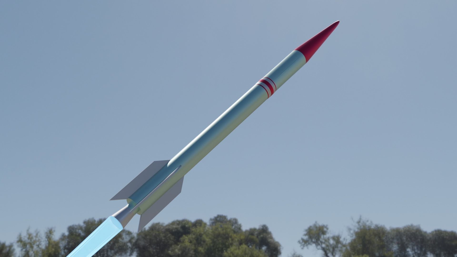 Rocket Low Poly free VR / AR / low-poly 3D model | CGTrader