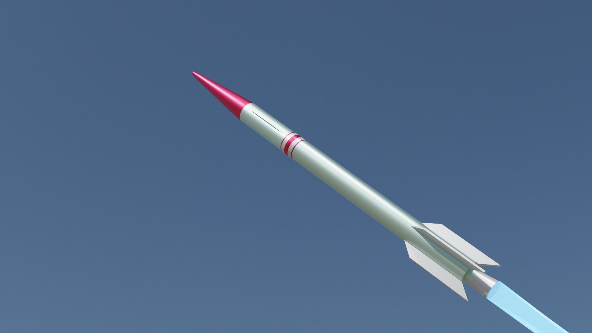 Rocket Low Poly free VR / AR / low-poly 3D model | CGTrader