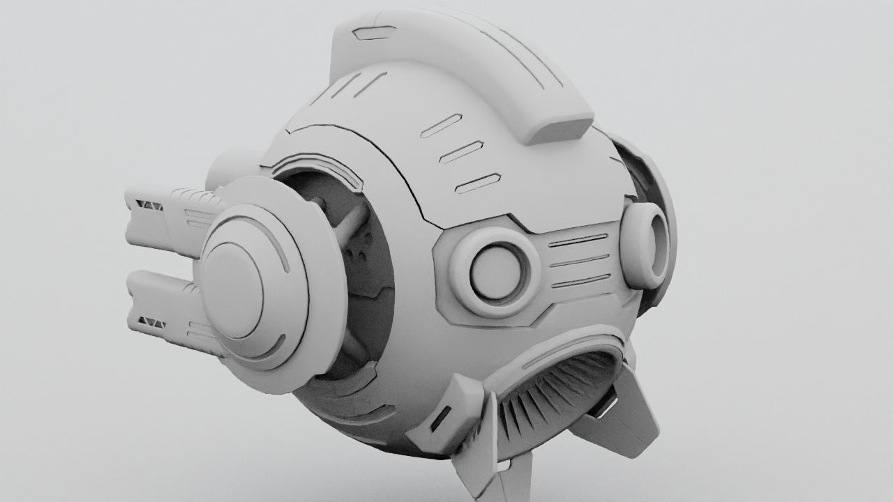 Combat Drone XM09 Rigged 3D model rigged | CGTrader