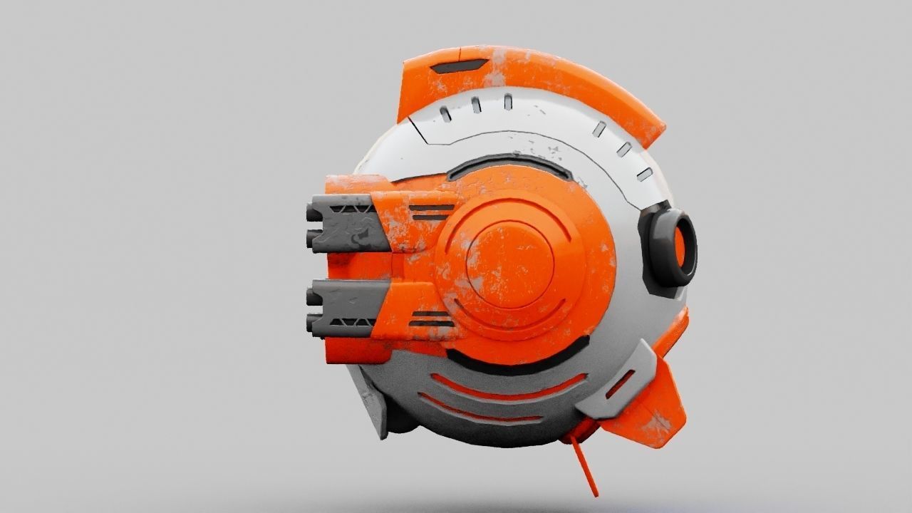 Combat Drone XM09 Rigged 3D model rigged | CGTrader