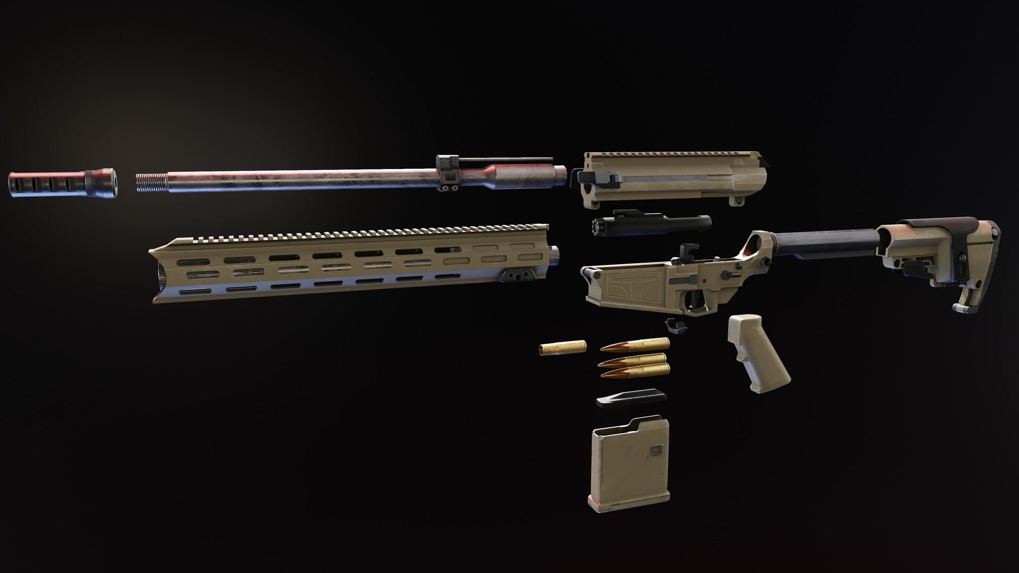 3D model CROM CR-7 500 Blackout VR / AR / low-poly | CGTrader