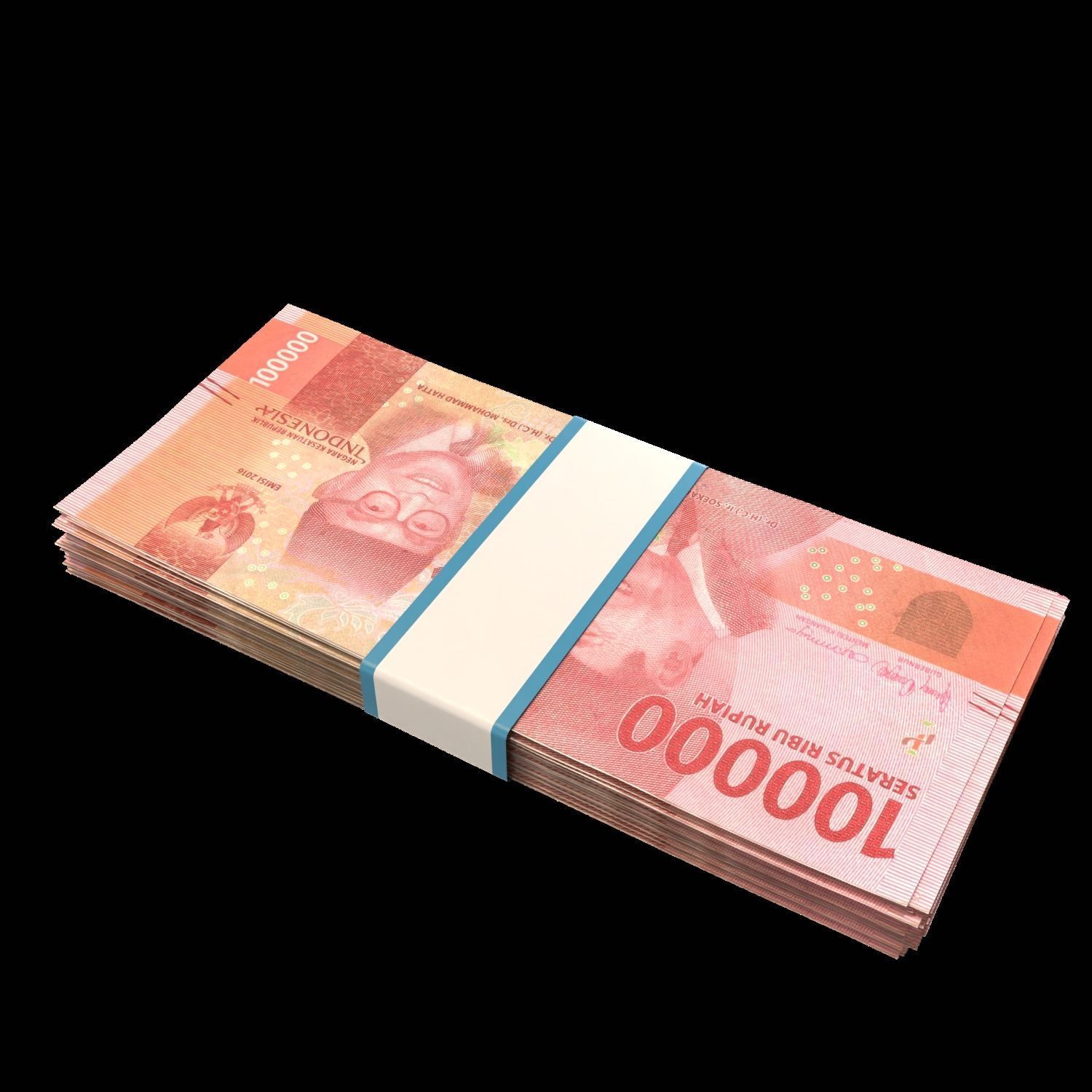 Rupiah Money Stack 3D model | CGTrader