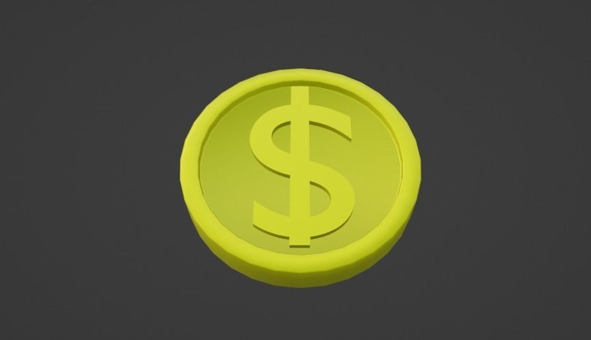 3D model Low-poly 3D model Coin VR / AR / low-poly | CGTrader