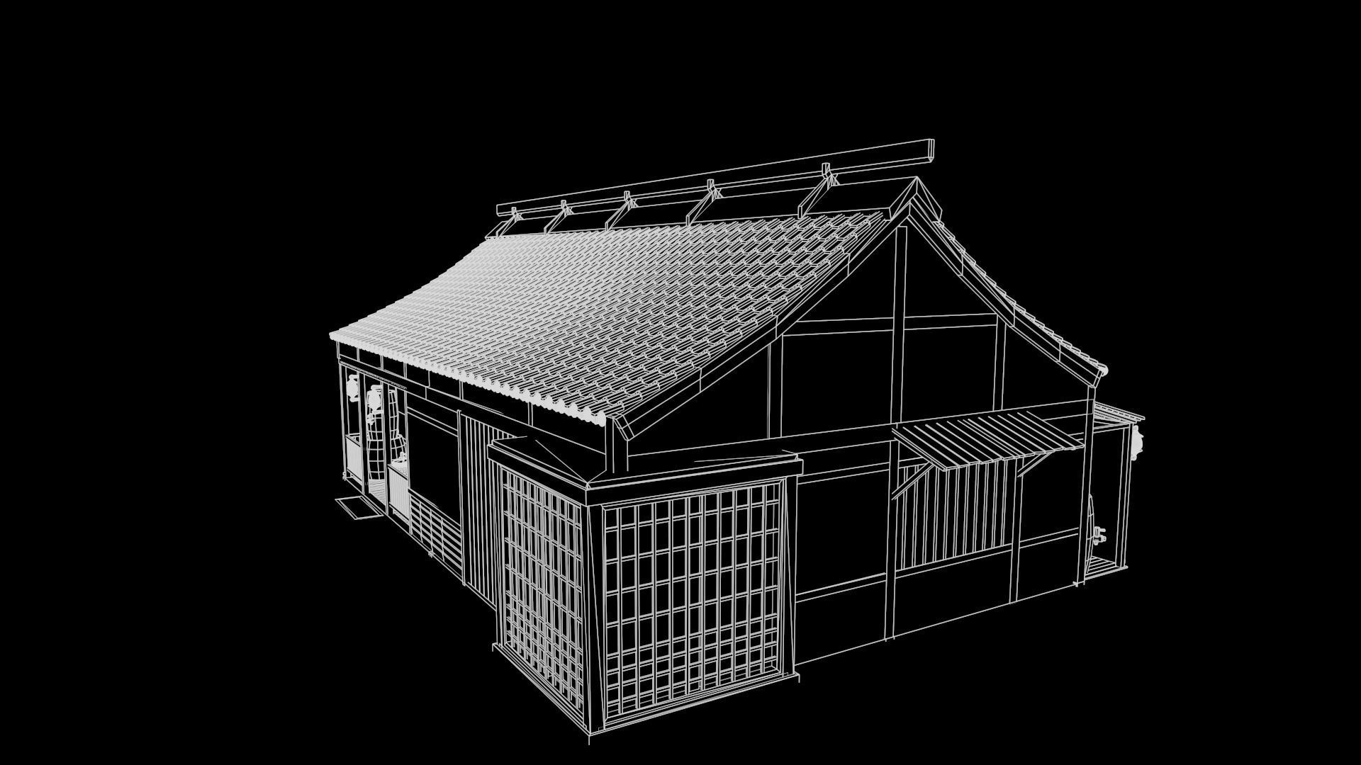 Asian Japanese Traditional Realistic Building 3D model | CGTrader