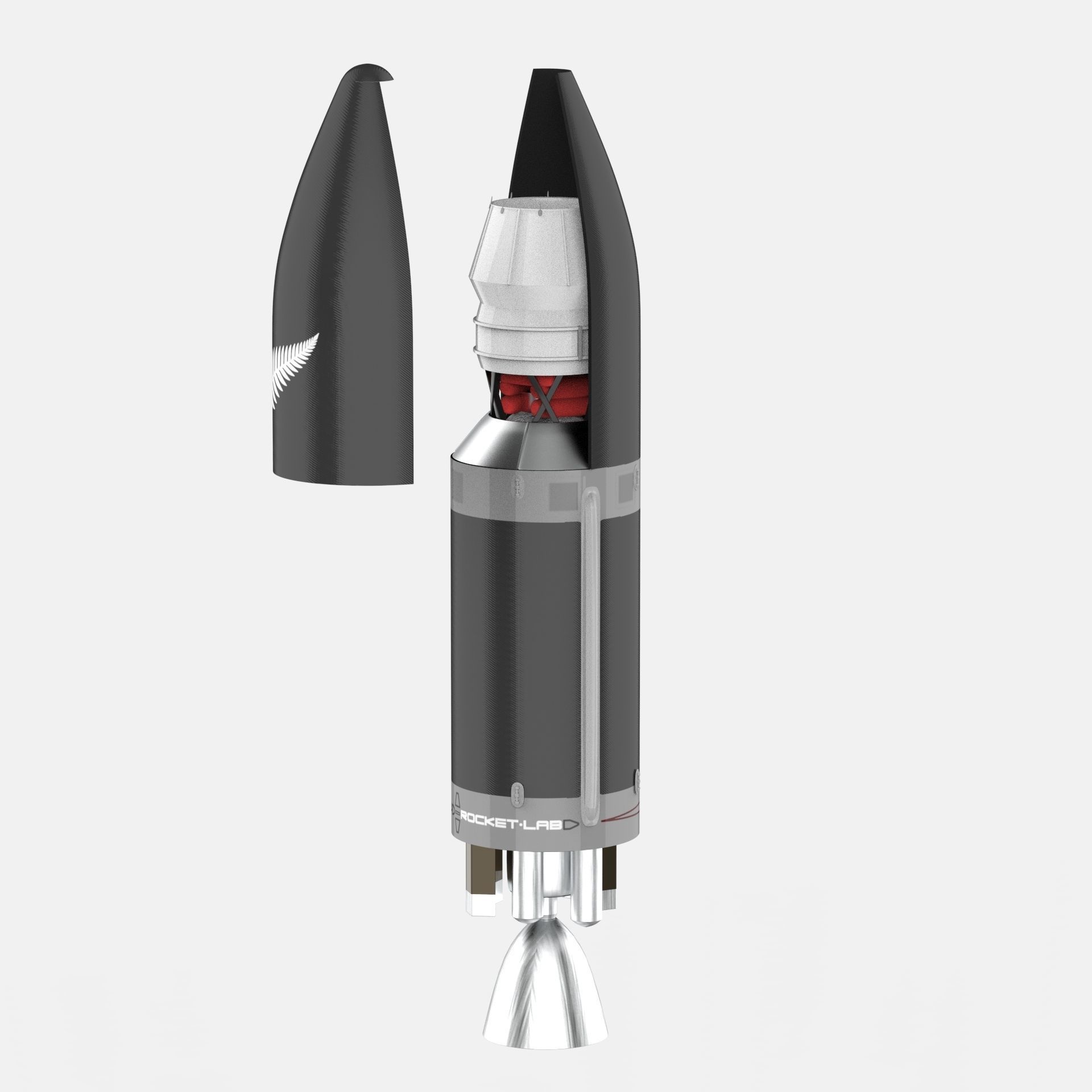 3D model Electron Rocket Lab VR / AR / low-poly | CGTrader