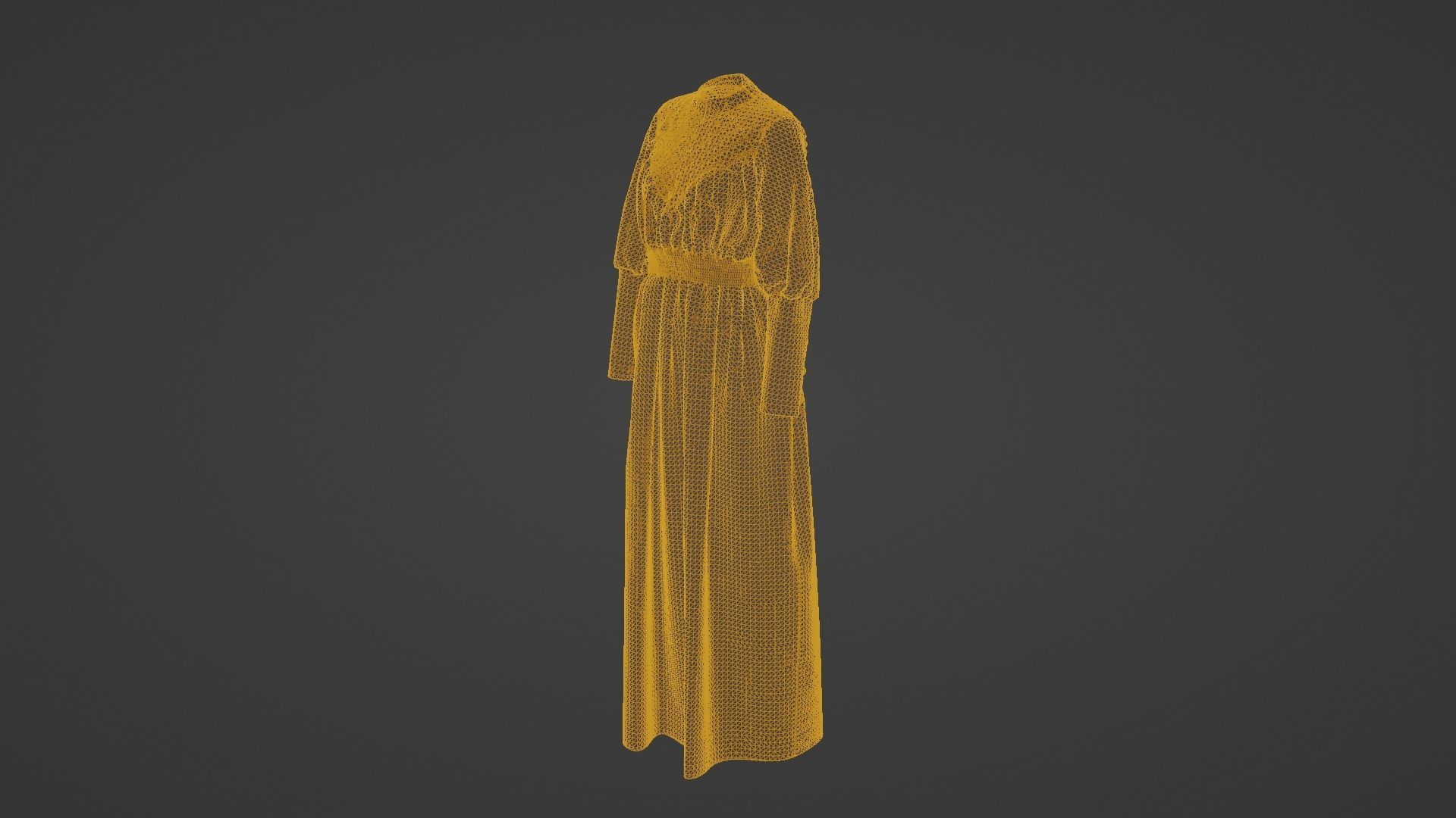 Mage Robe 3D model | CGTrader