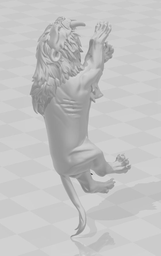 sabertooth pose 1 3D model 3D printable | CGTrader