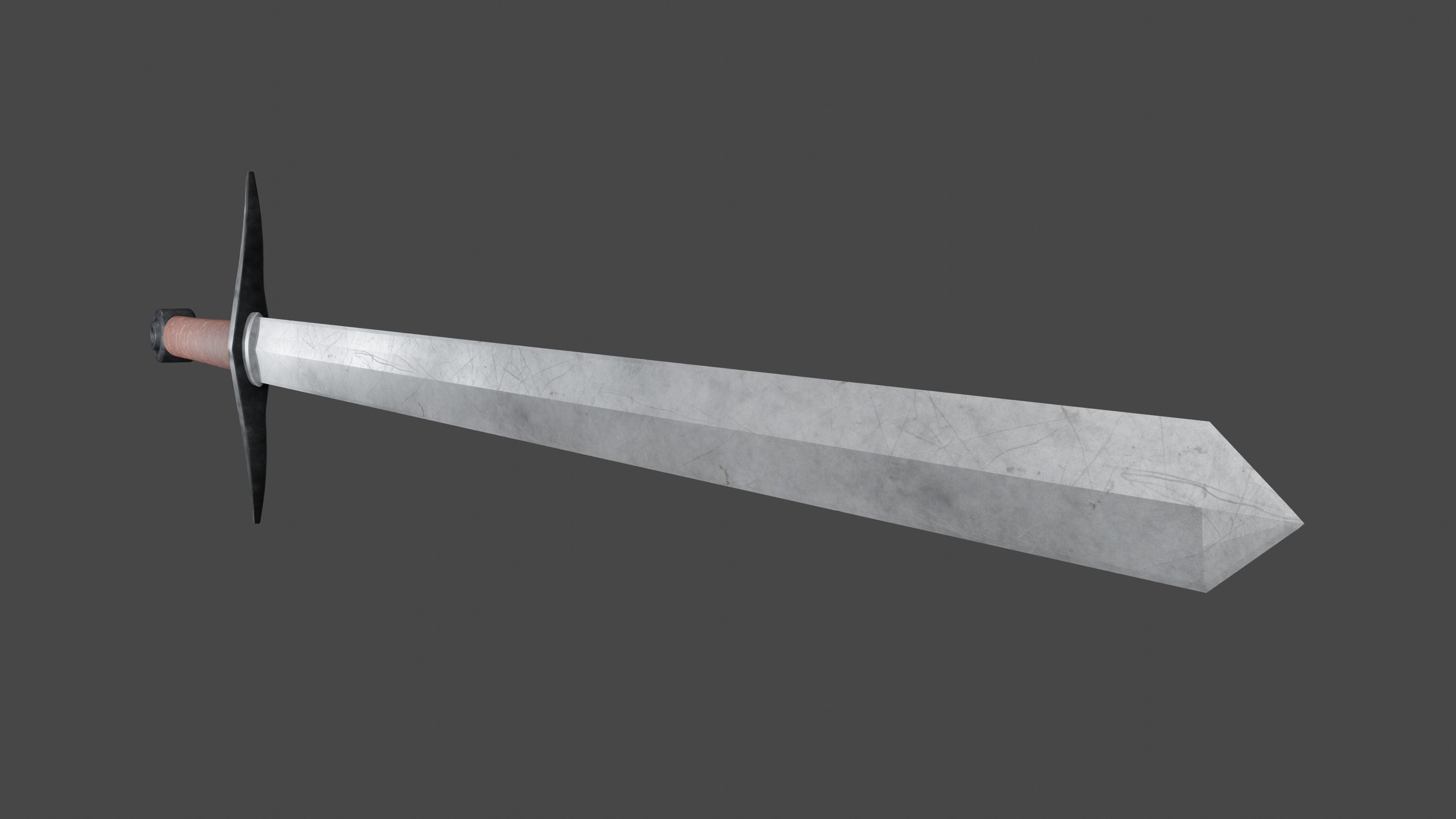 Medieval Longsword 3D model | CGTrader