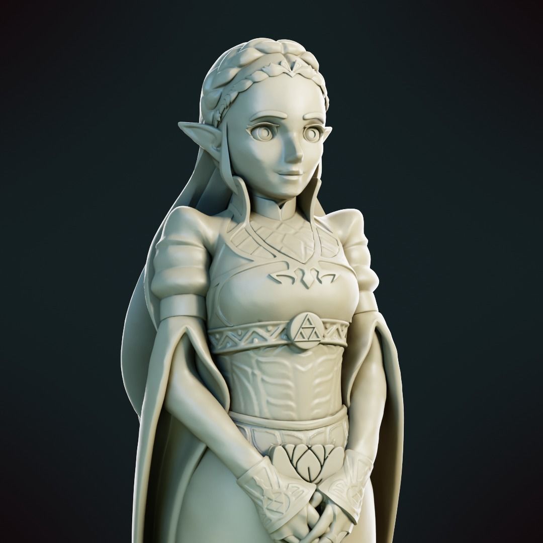 Princess Zelda - Breath of the Wild 3D model 3D printable | CGTrader