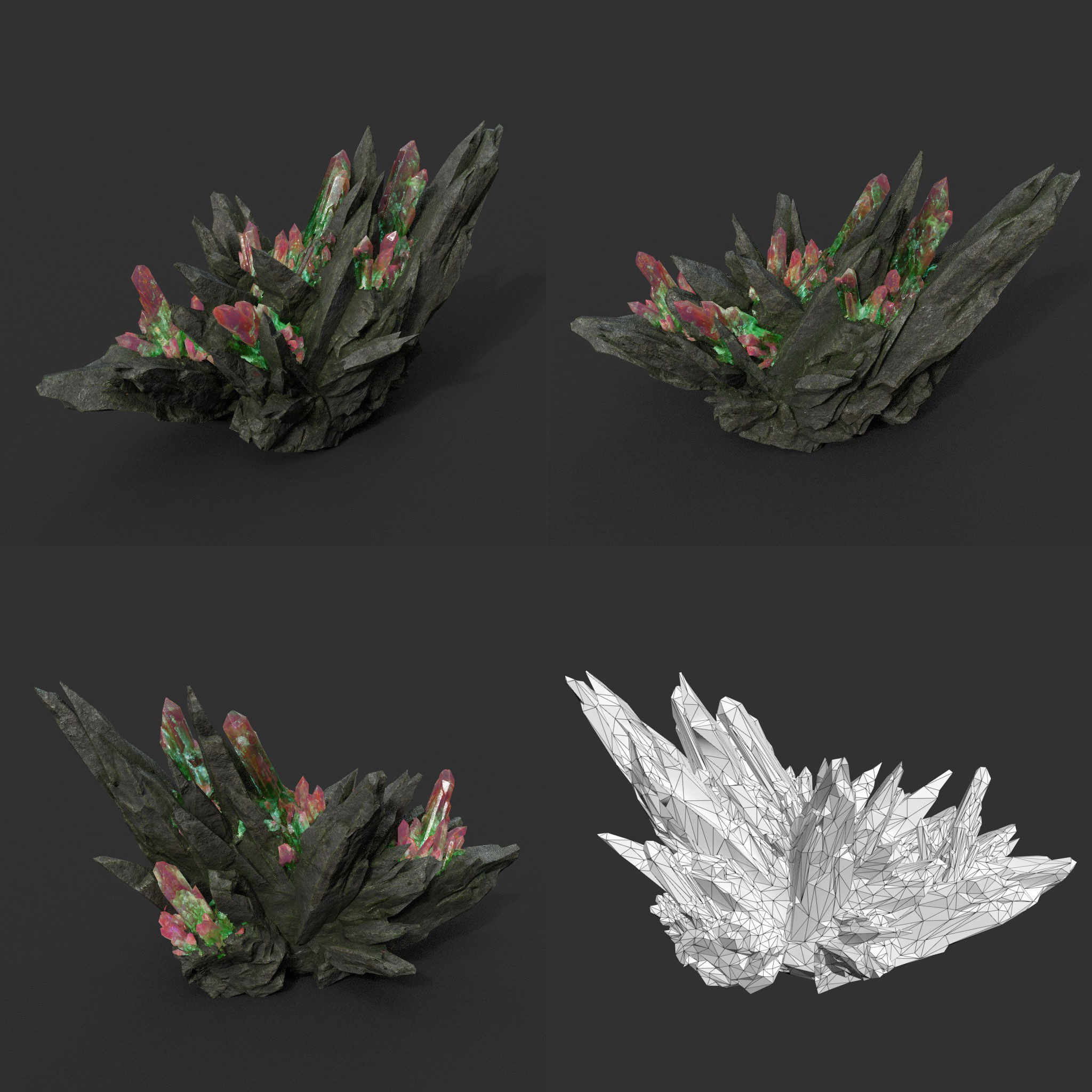 3D model Spiky Mine Rock Mineral 220630 - Ultra HD 16K Textures VR / AR ...