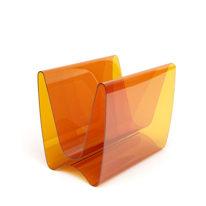 Orange Plastic File Holder 3D model | CGTrader