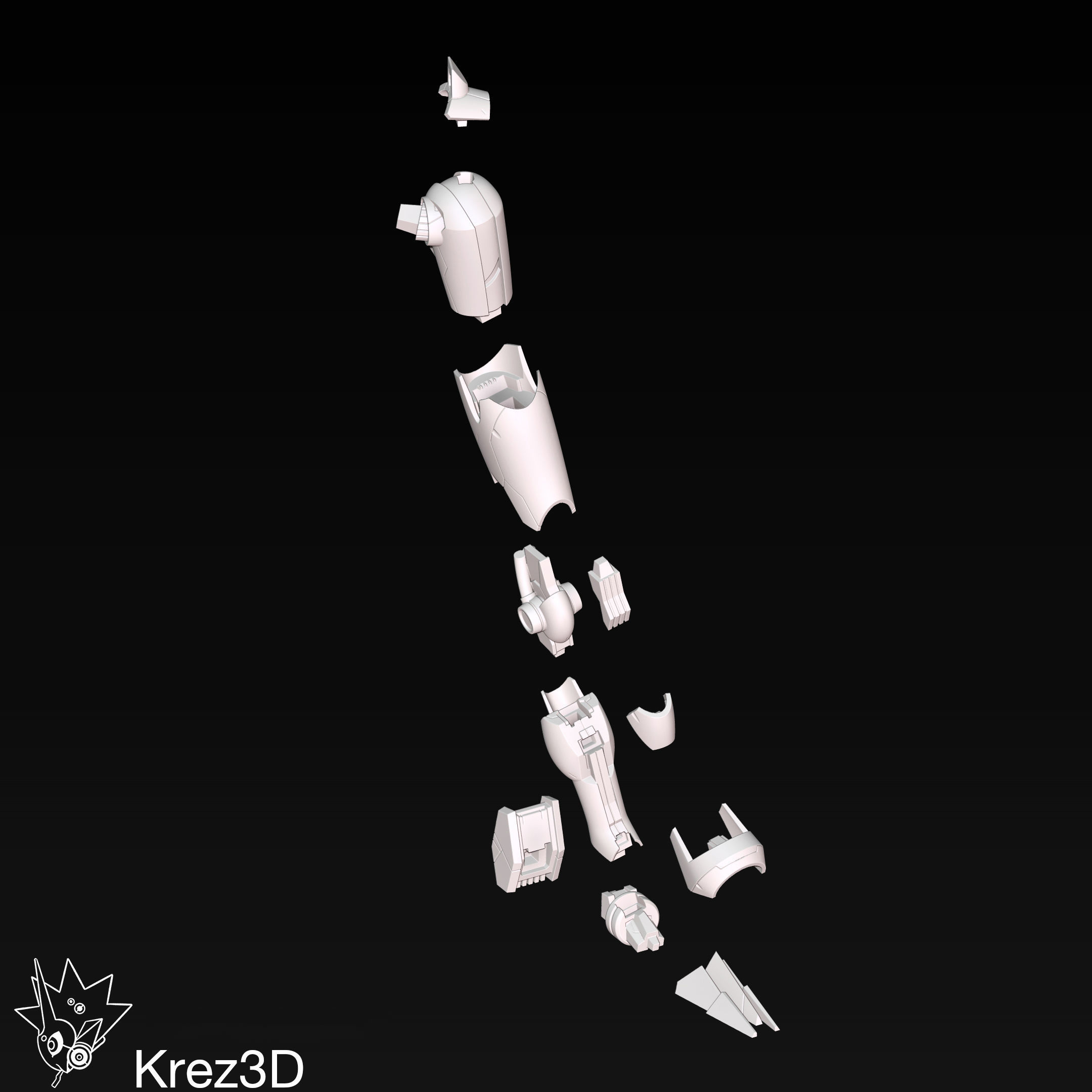 Gundam Aerial 3D model 3D printable | CGTrader