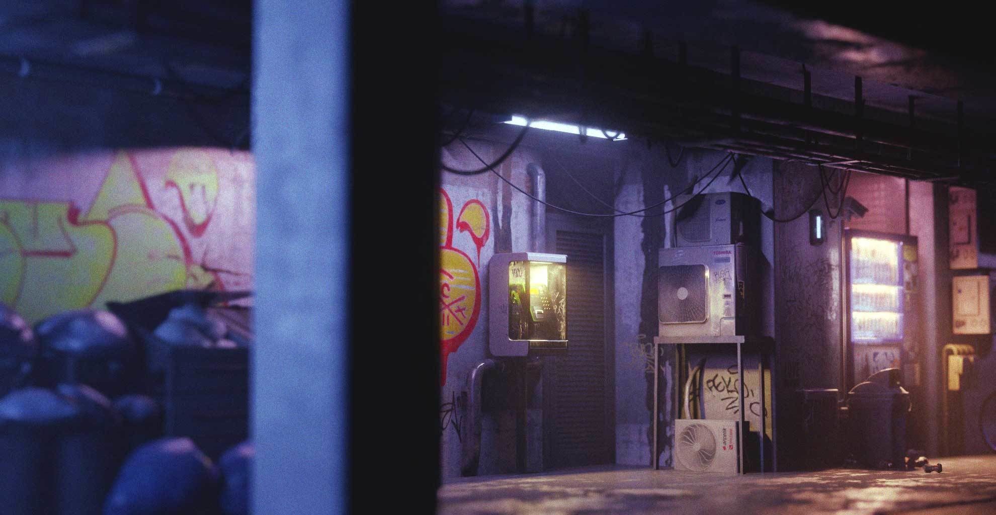 Cyberpunk Suburb Street 3D model | CGTrader