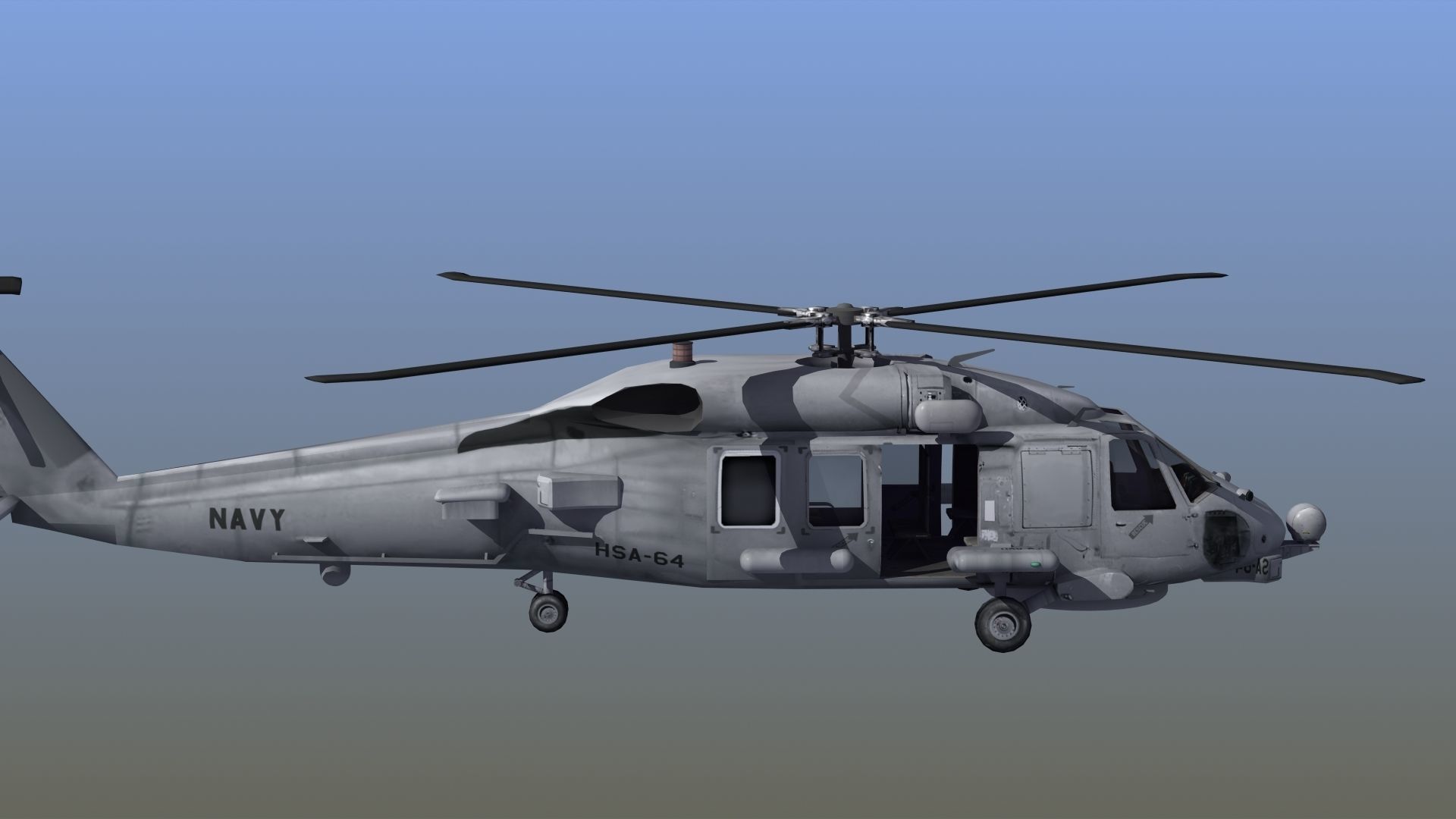 MH60 Seahawk Helicopter 3D model | CGTrader