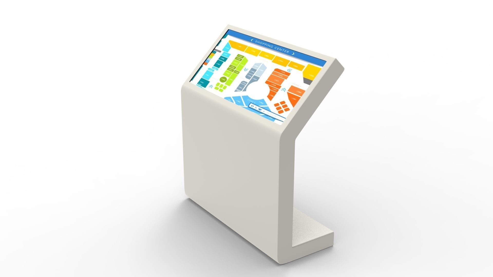 TOUCH SCREEN KIOSK-01 3D model | CGTrader