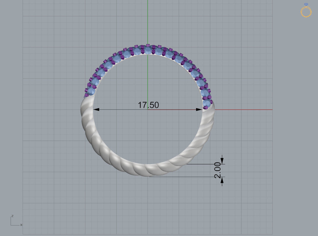 David Yurman- band for women 3D model 3D printable | CGTrader