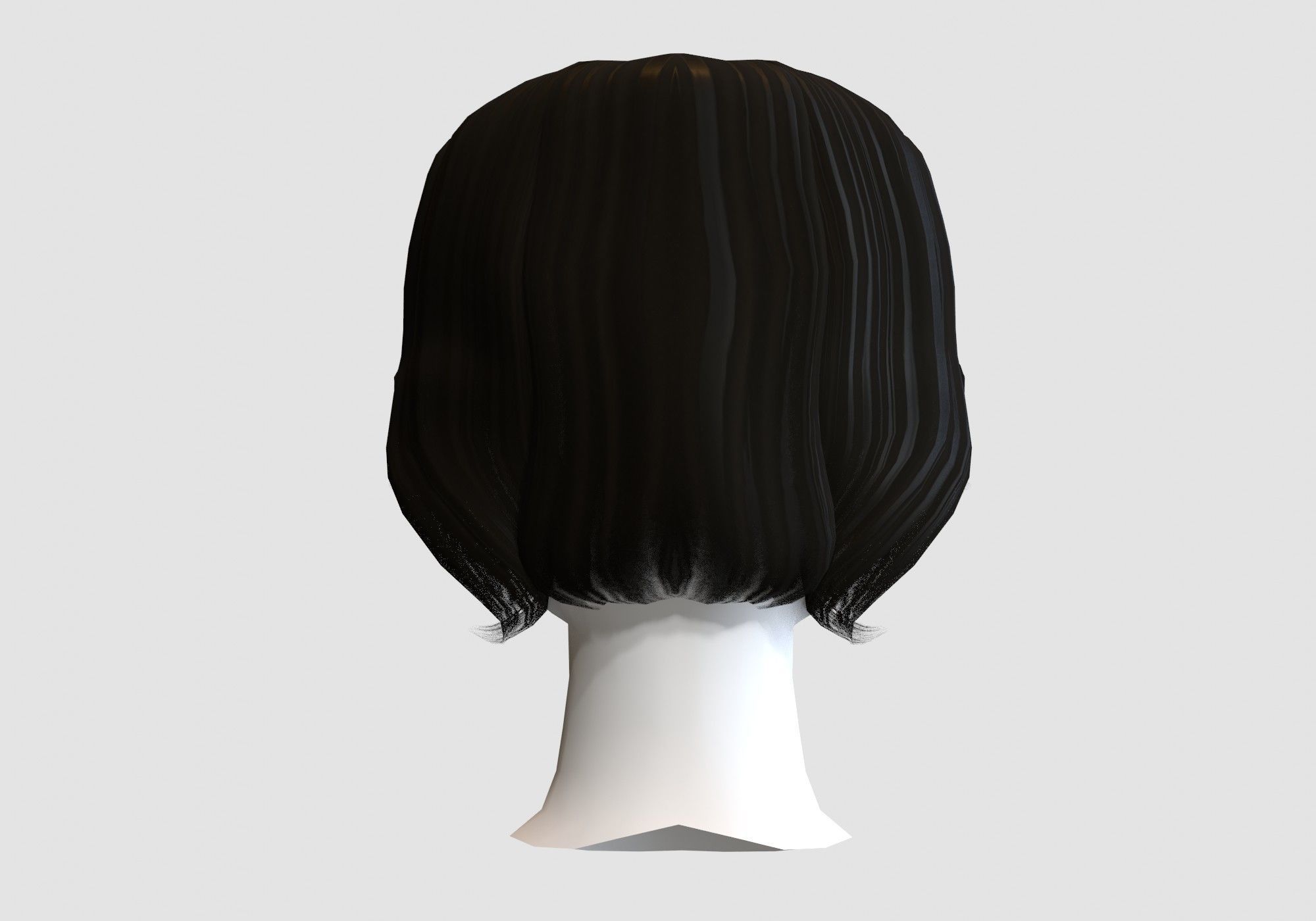 bangs cartoon hairstyle 3D model | CGTrader