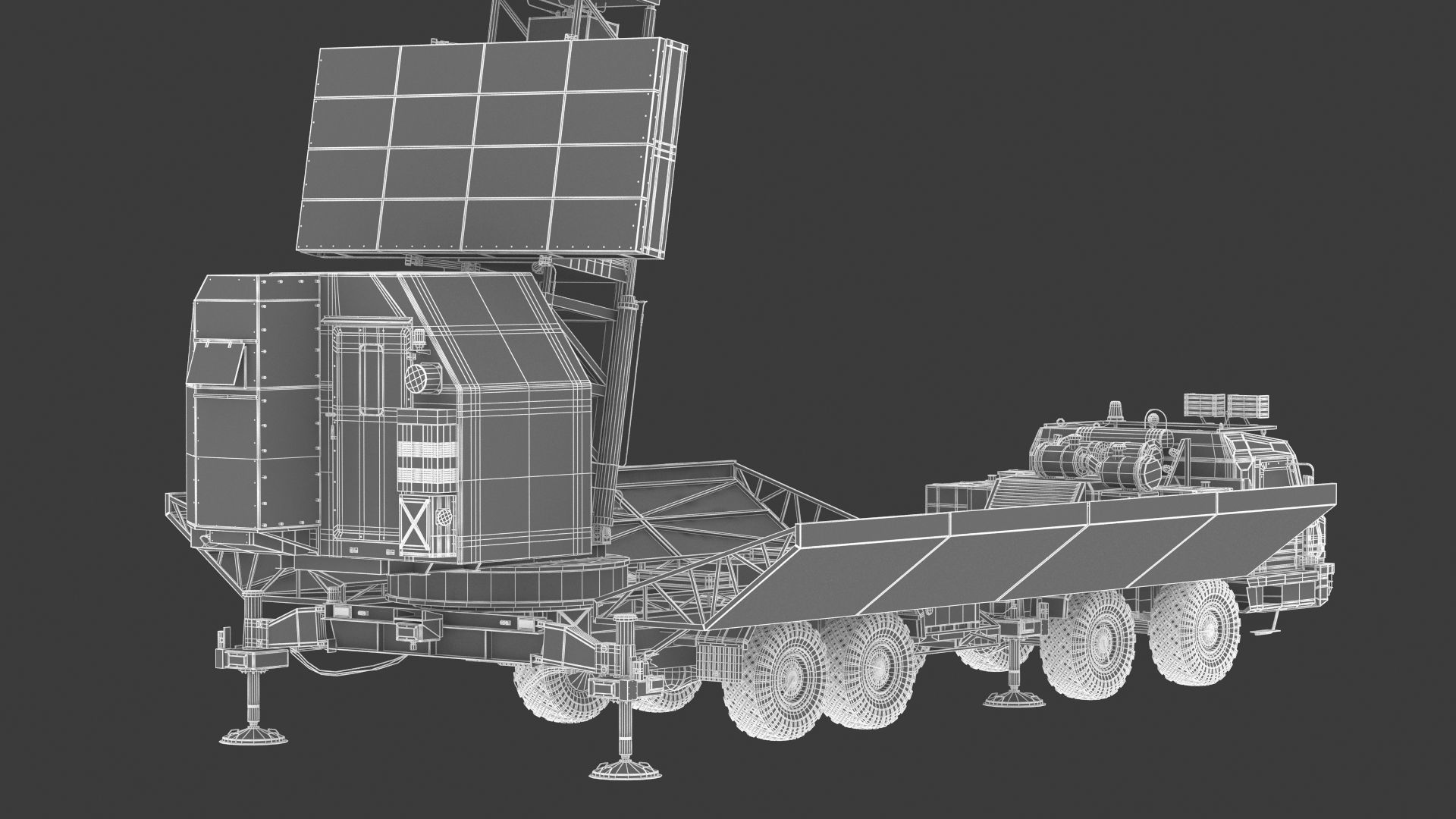 55Zh6ME Nebo M RLM-S L-Band Radar System 3D model | CGTrader