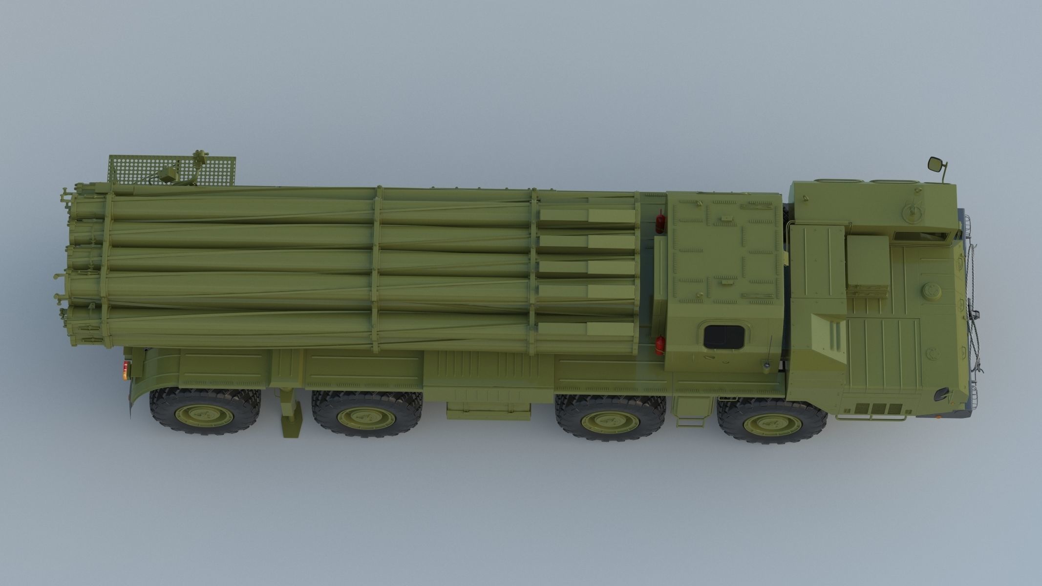 BM 30 Smerch Rocket Launcher Camouflage 3D model | CGTrader